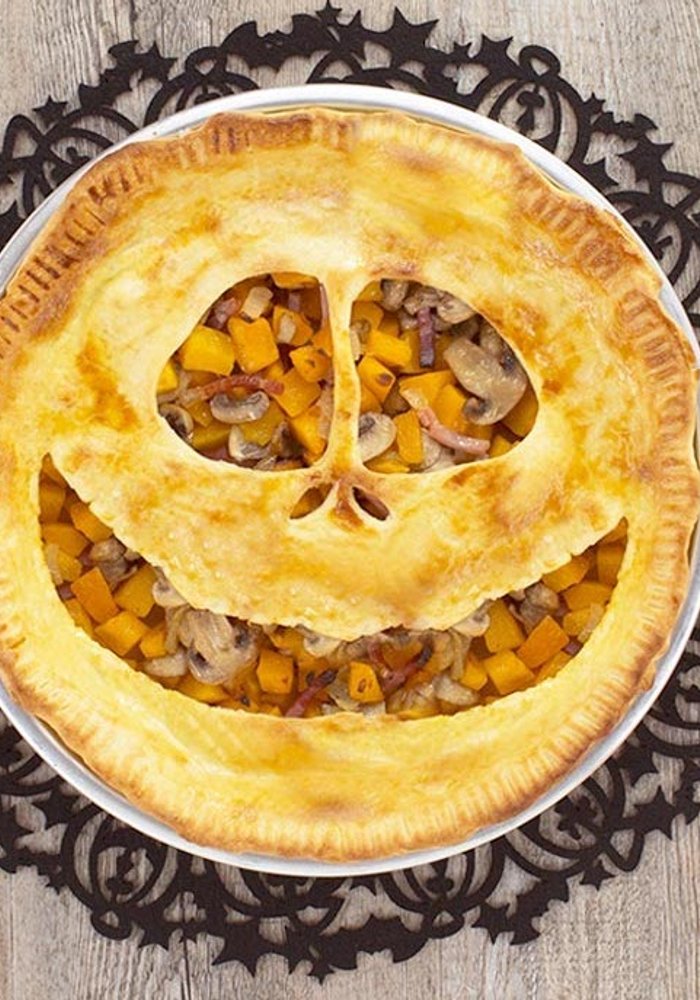 Ricetta Torta Salata di Halloween con Zucca e Funghi - Il Club delle ...