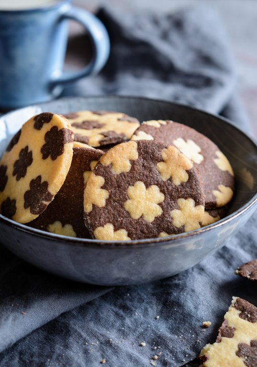 Ricetta Biscotti Bicolore Quadrifoglio - Il Club delle Ricette