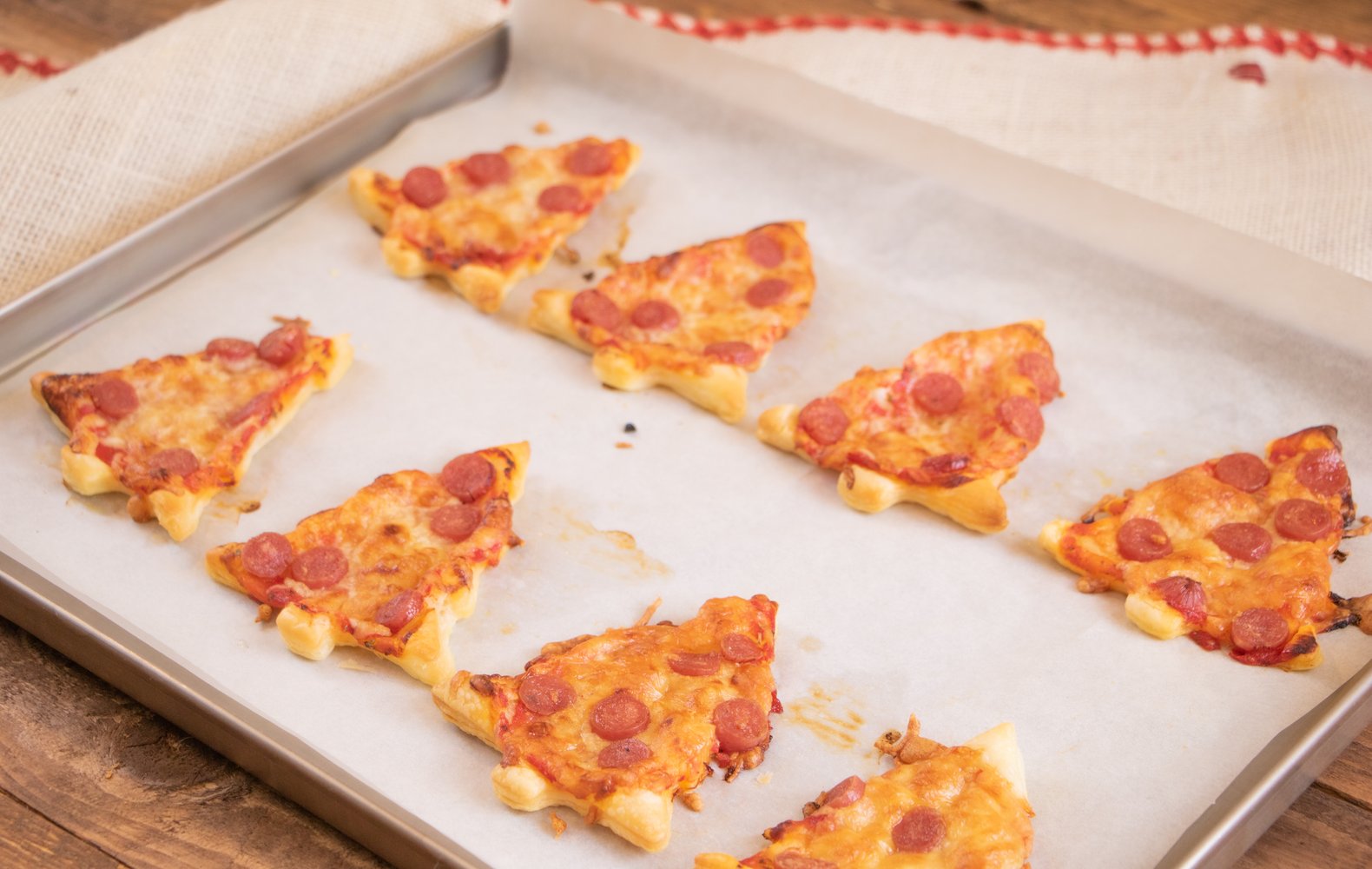 Ricetta Pizzette di Natale Alberello - Il Club delle Ricette