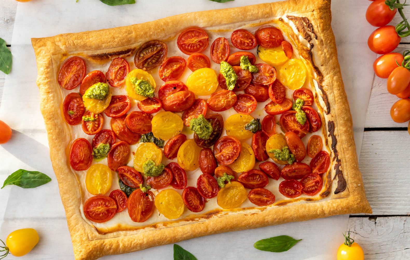 Ricetta Torta Salata Ricotta, Pomodorini e Pesto - Il Club delle Ricette