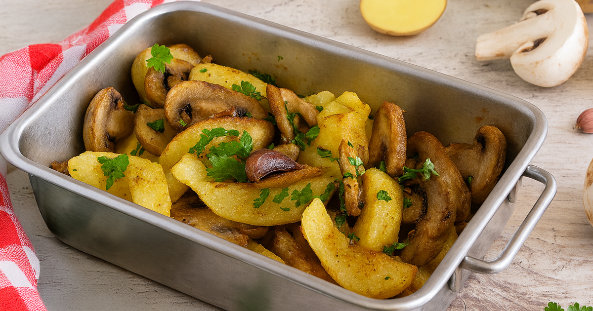 Ricetta Funghi e Patate al Forno - Il Club delle Ricette
