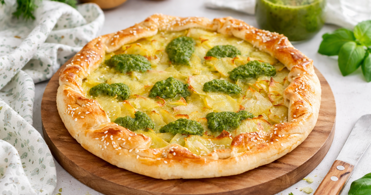 Ricetta Torta Salata con Patate e Pesto - Il Club delle Ricette