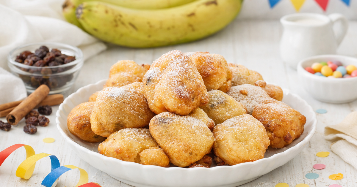 Ricetta Frittelle di Banane con Uvetta - Il Club delle Ricette