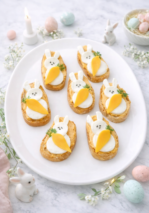 Ricetta Crostini Coniglietti Pasquali - Il Club delle Ricette