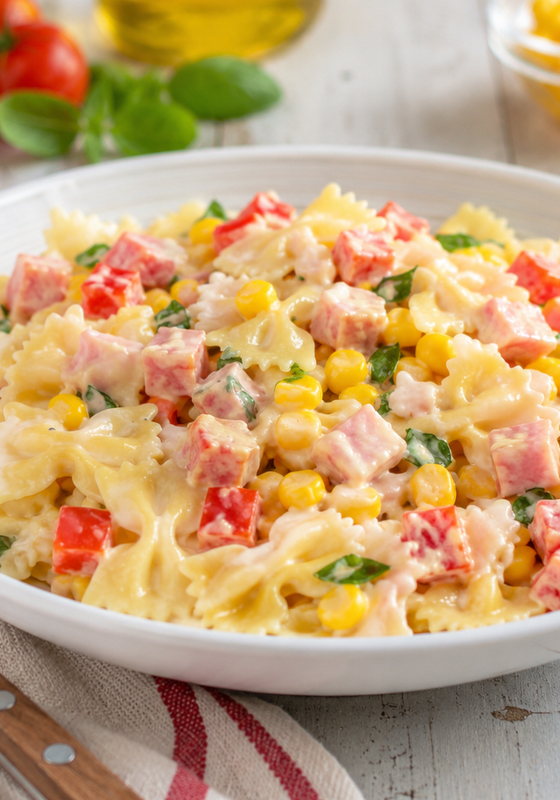 Ricetta Insalata di Pasta Prosciutto e Mais - Il Club delle Ricette